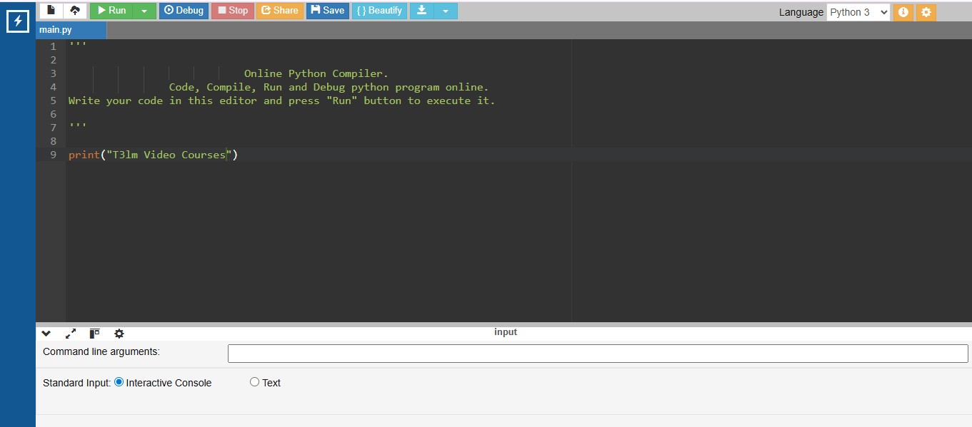 أفضل برامج ومواقع لكتابة أكواد بايثون مجانًا | تعلَّم | T3LM